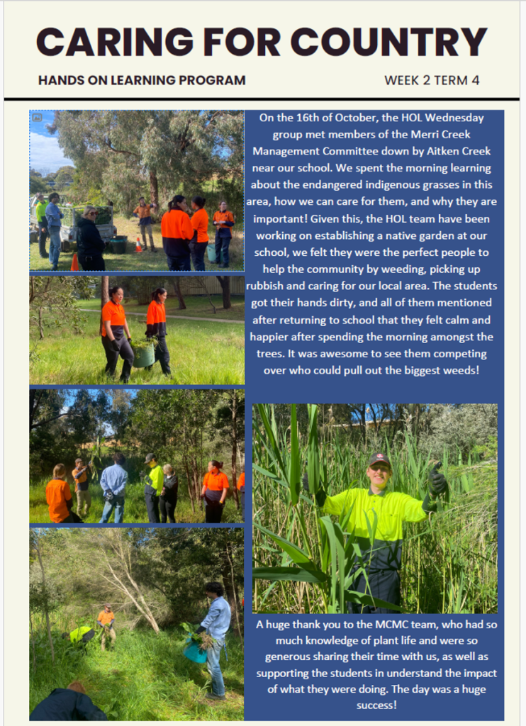Hands On Learning Program (HoL) - Craigieburn Secondary College